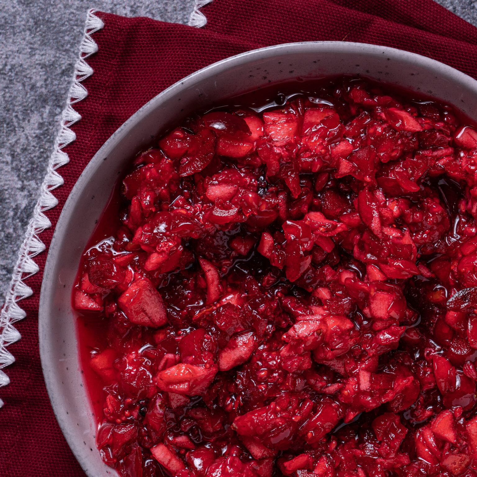 Make Ahead Cranberry-Apple Relish - The Culinary Cellar