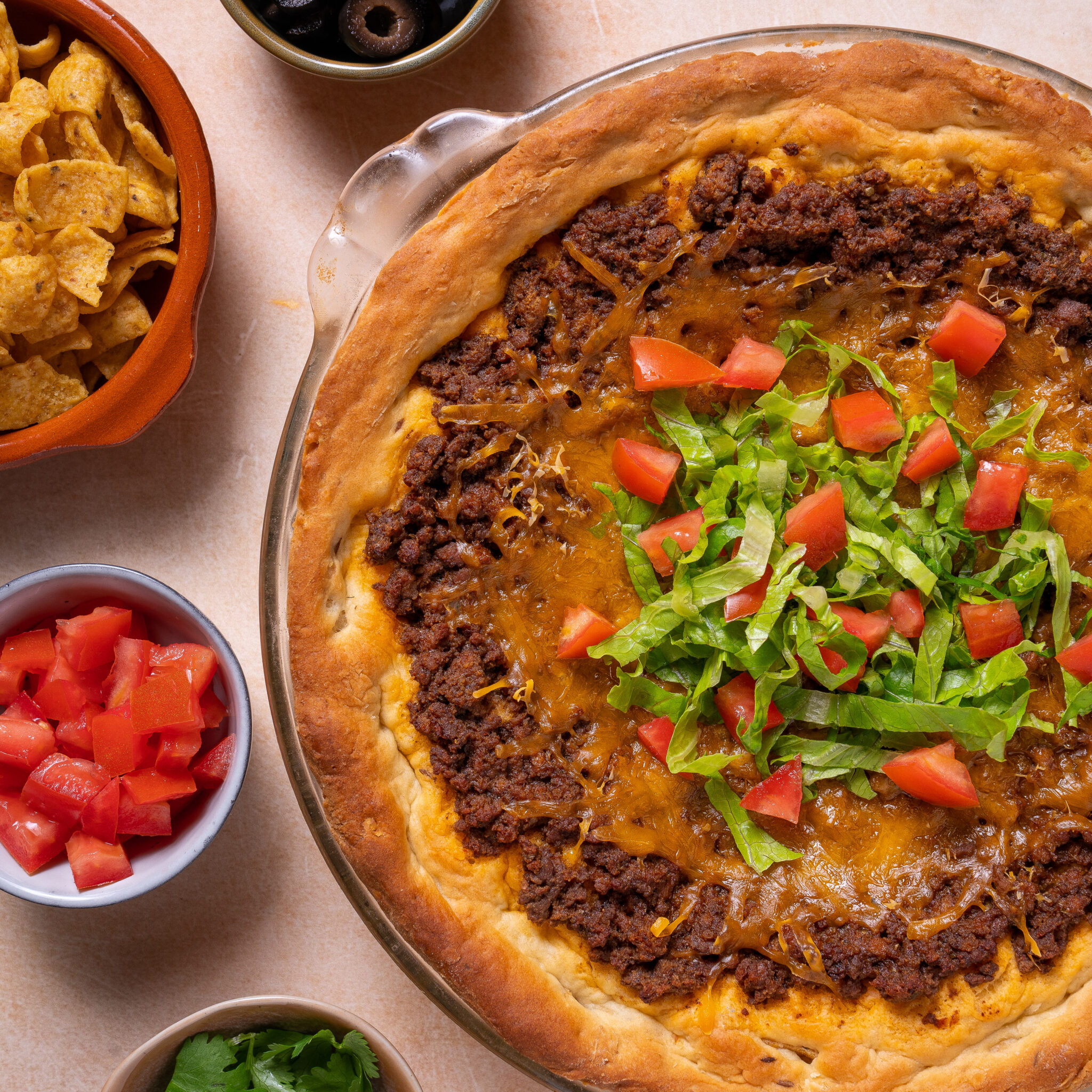 Easy Taco Pie - The Culinary Cellar