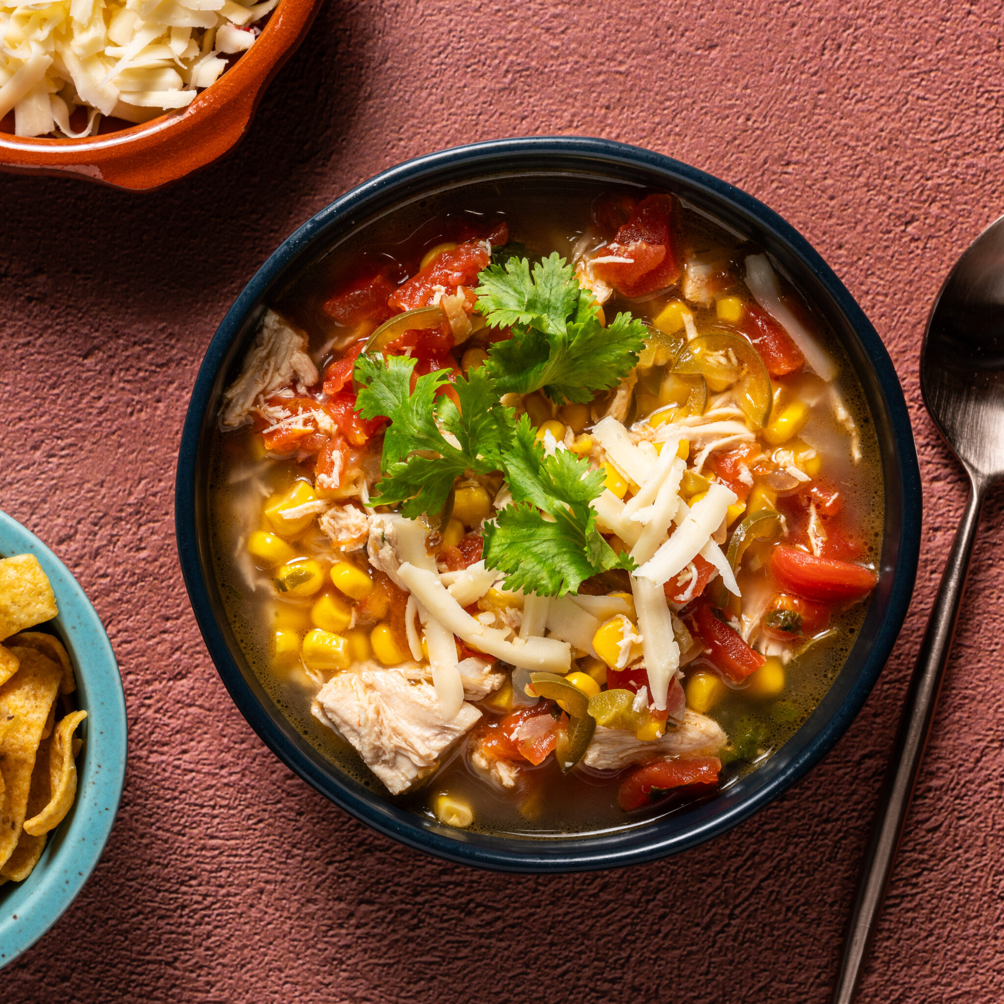 Spicy Mexican Turkey Soup - The Culinary Cellar